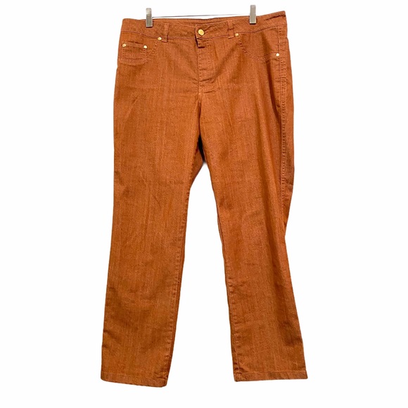 IMAN | Jeans | Iman Rust Colored Straight Leg Jeans Size L | Poshmark